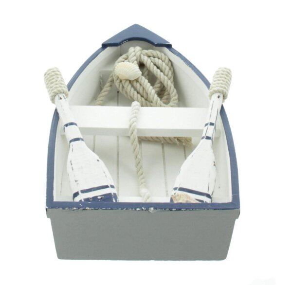 Cepewa Dekoration Ruderboot Marine Stil zum hinstellen Deko Blau Weiß ...