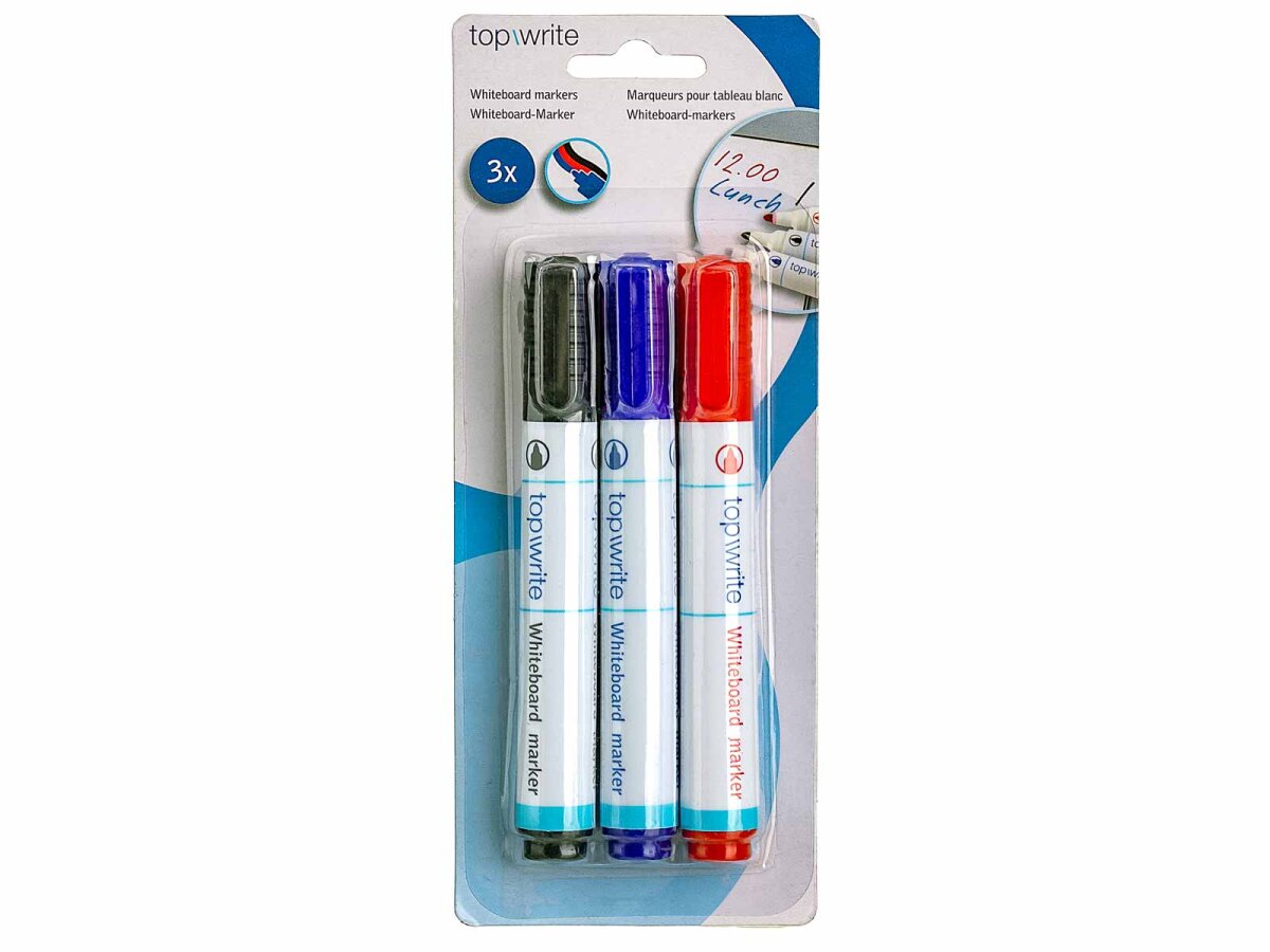top write Whiteboard-Marker 3er Set Stifte Tafel Rundspitze - TOP TWO ...